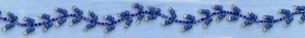 Michael's Bridal Fabrics | CRYSTAL BEADED EDGING - ROYAL